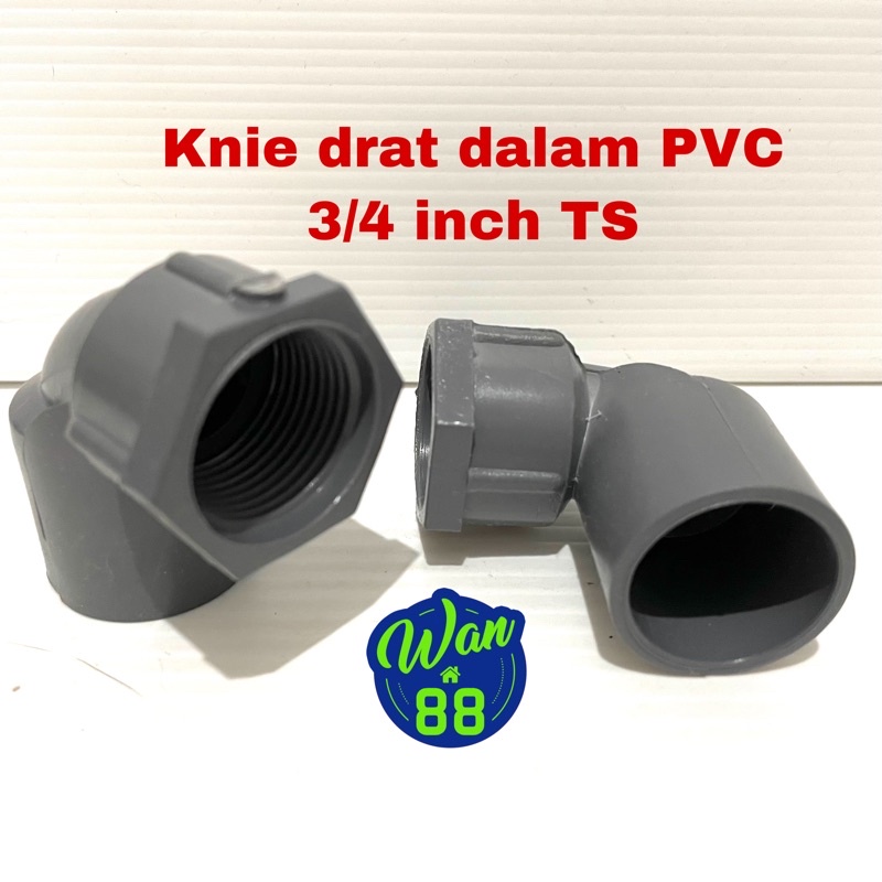 Jual Knee knie drat dalam PVC Jaya 3/4" Faucet Knee PVC Elbow drat ...