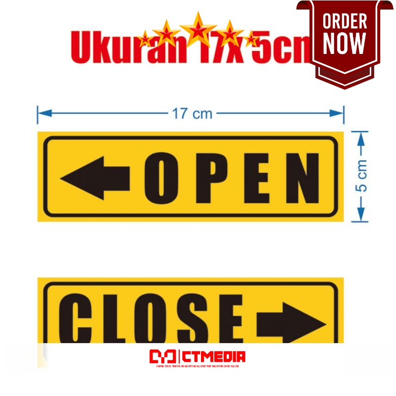 Jual STIKER OPEN CLOSE | Shopee Indonesia
