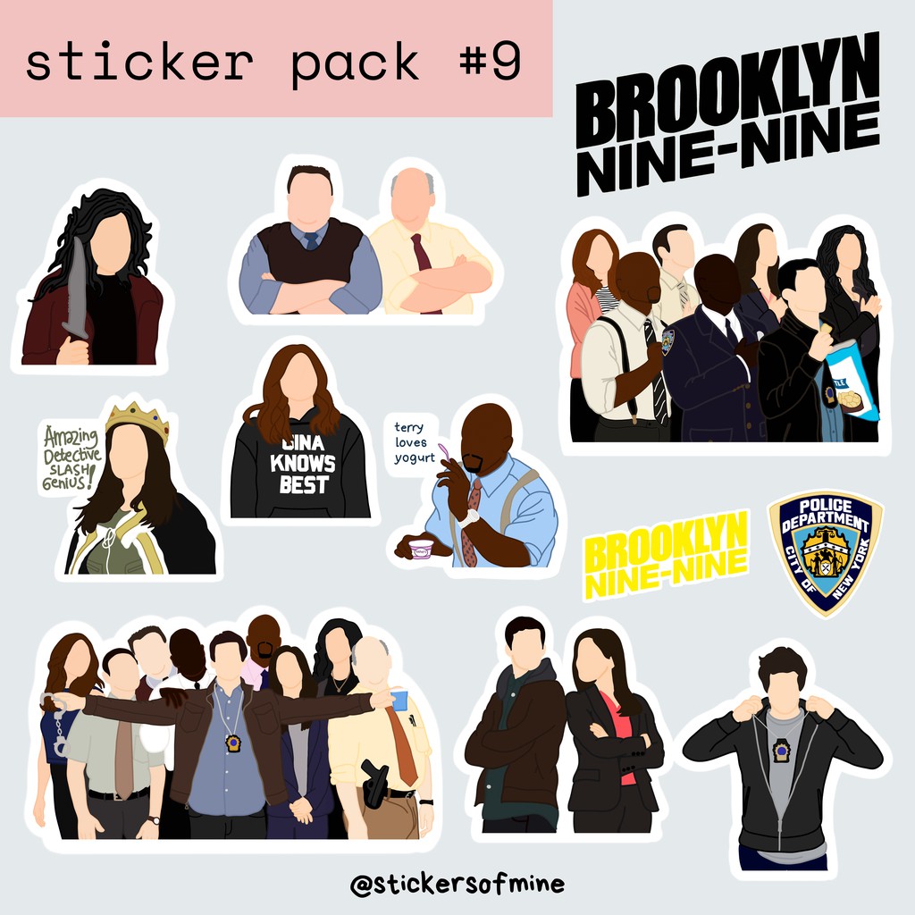 Jual Sticker Pack #9 | BROOKLYN NINE-NINE | Shopee Indonesia