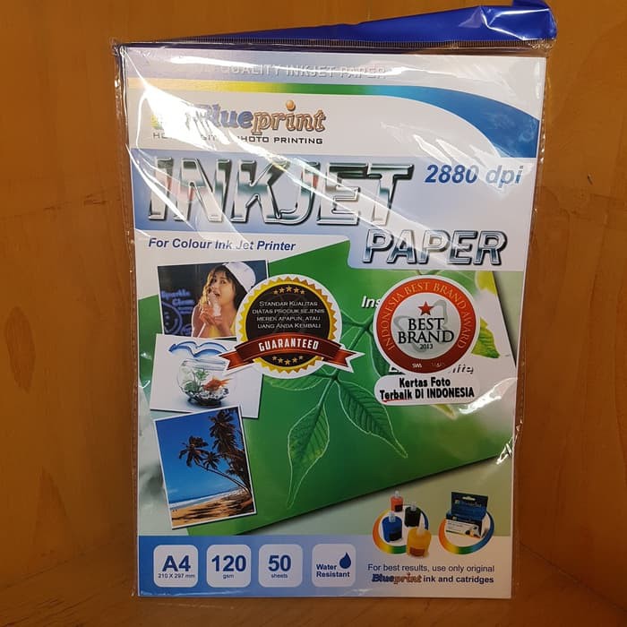 Jual Blueprint Inkjet Paper - A4, 50 Sheet, 120 Gsm | Shopee Indonesia