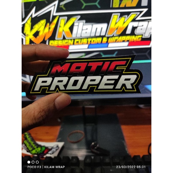 Jual stiker matic proper | Shopee Indonesia