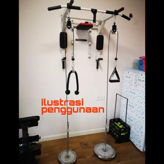 Jual Loading Pin Tuas Beban Custom Home Gym Katrol Dipping Pull Up ...