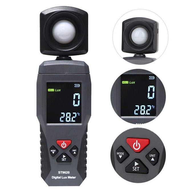 Jual Lux Meter ST9620 Smart Sensor Light Tester ST-9620 Illuminometer ...