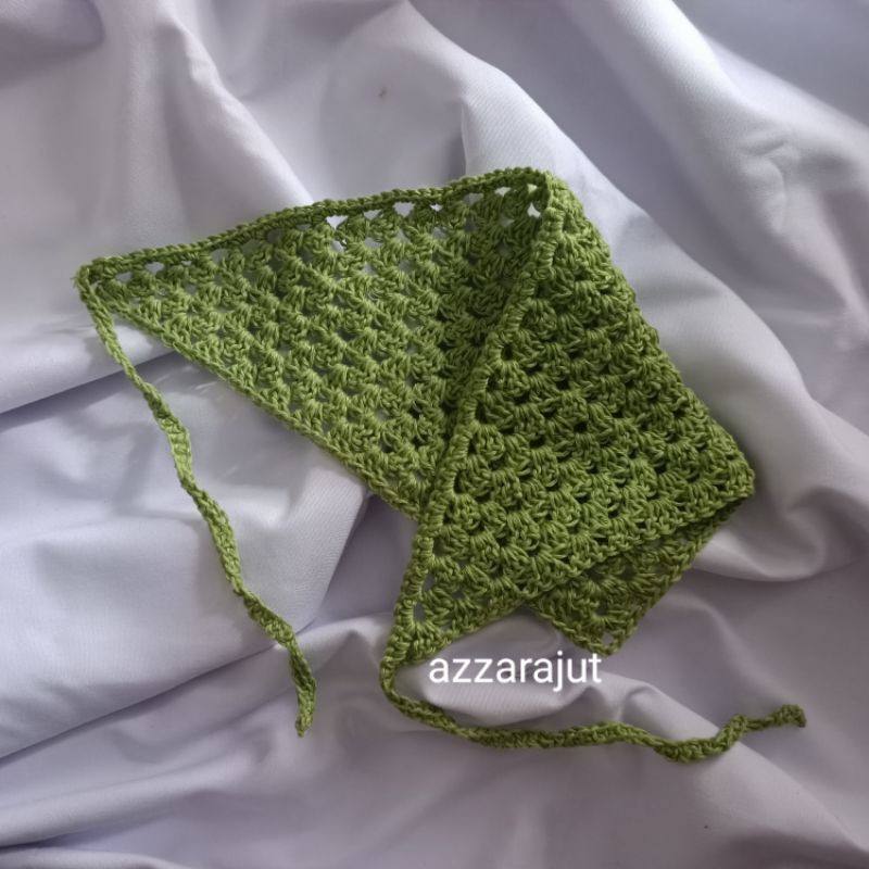 Jual PART 1 ! ! ! bandana rajut / bando rajut segitiga / bandana rajut ...