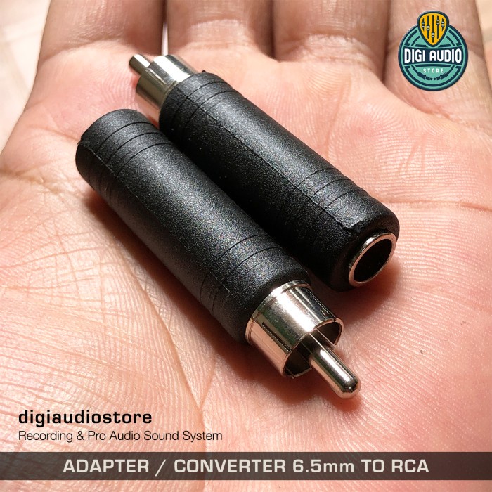 Jual Jack Adapter Converter Audio RCA to 6.5mm Plug Female Akai ...