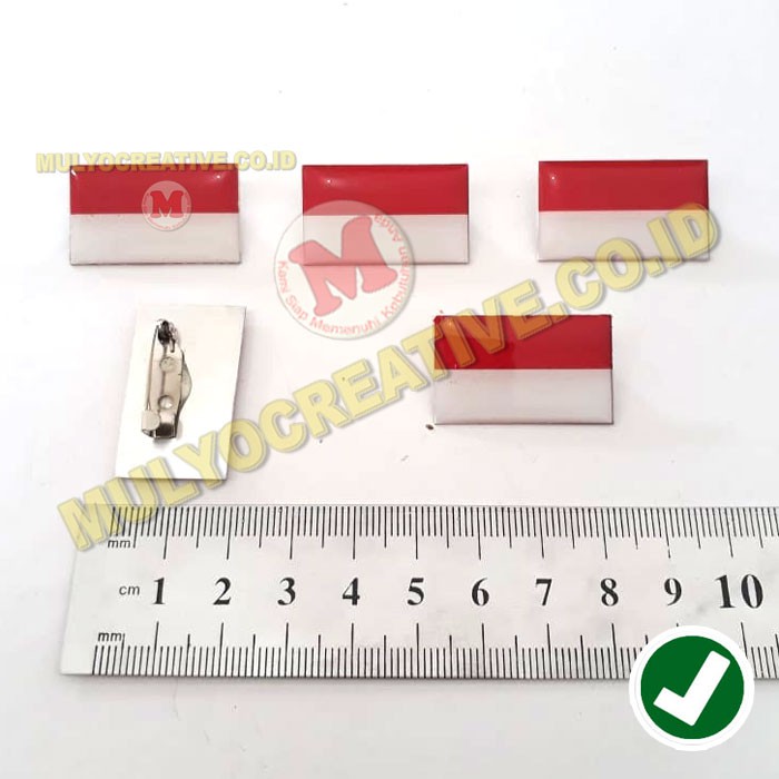 Jual Pin Bros Bendera Indonesia Merah Putih Atribut Sekolah Ukuran 3 Cm ...