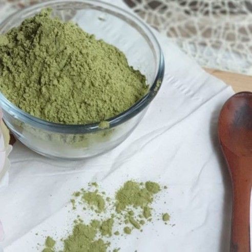 Jual GREEN TEA LEAVES POWDER 50 GR PURE 100% | Shopee Indonesia