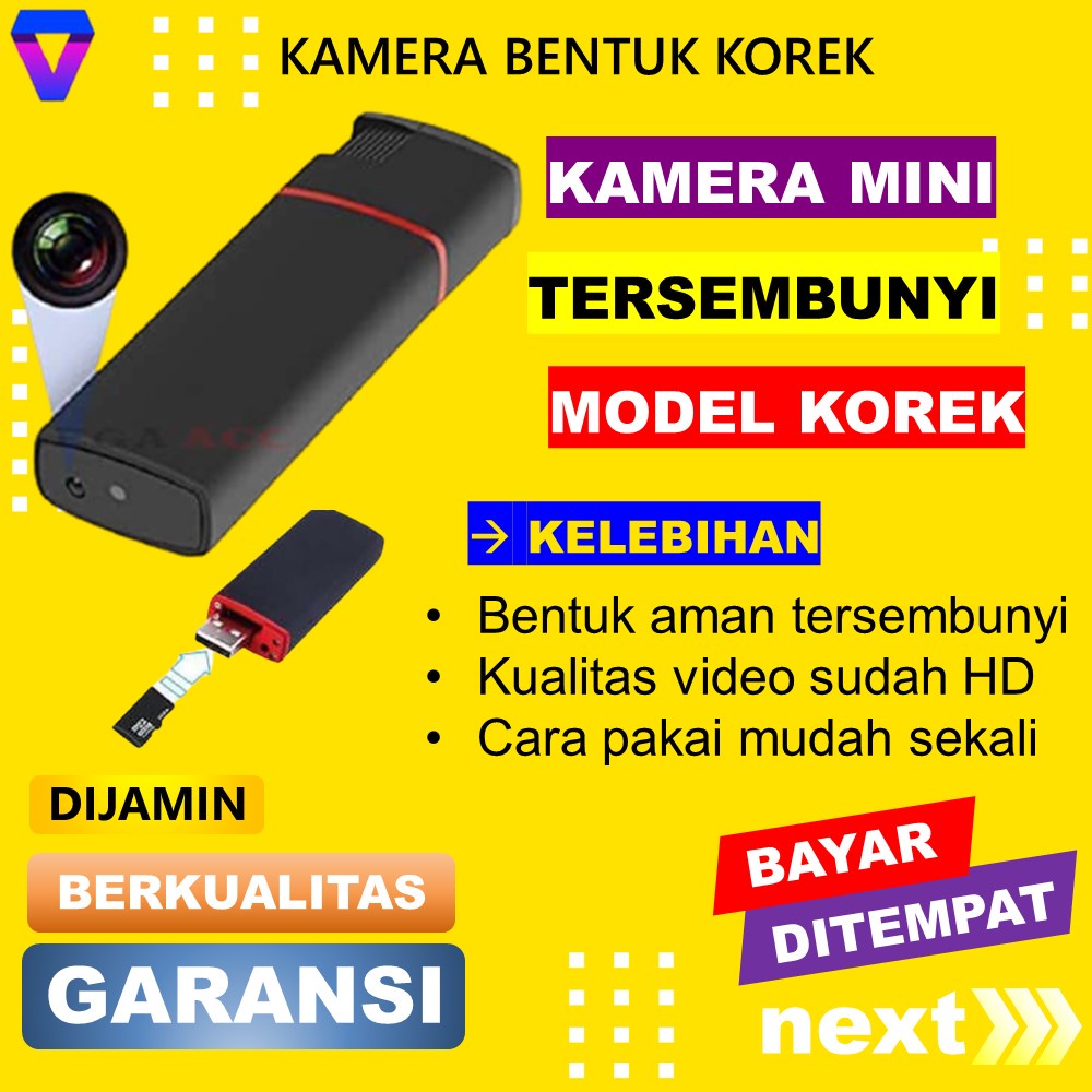 Jual KAMERA MINI CAMERA PENGINTAI CCTV MINI SPY CAM HIDDEN CAMERA KECIL ...