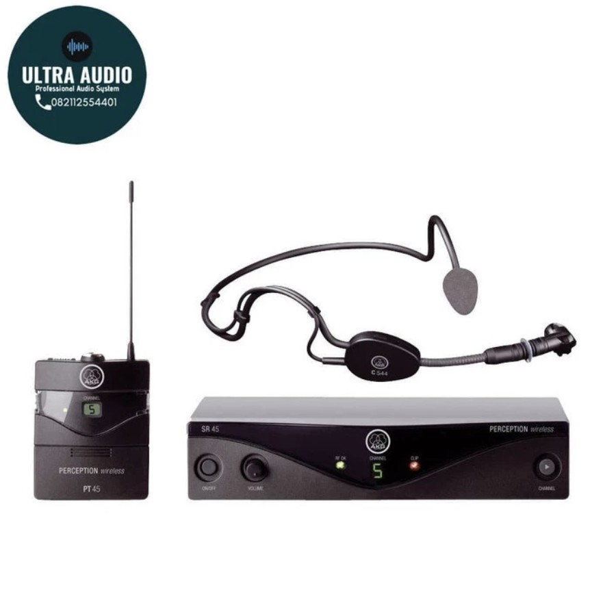 Jual AKG WMS45 / WMS 45 / WMS-45 Perception Wireless Sports Sport Set ...