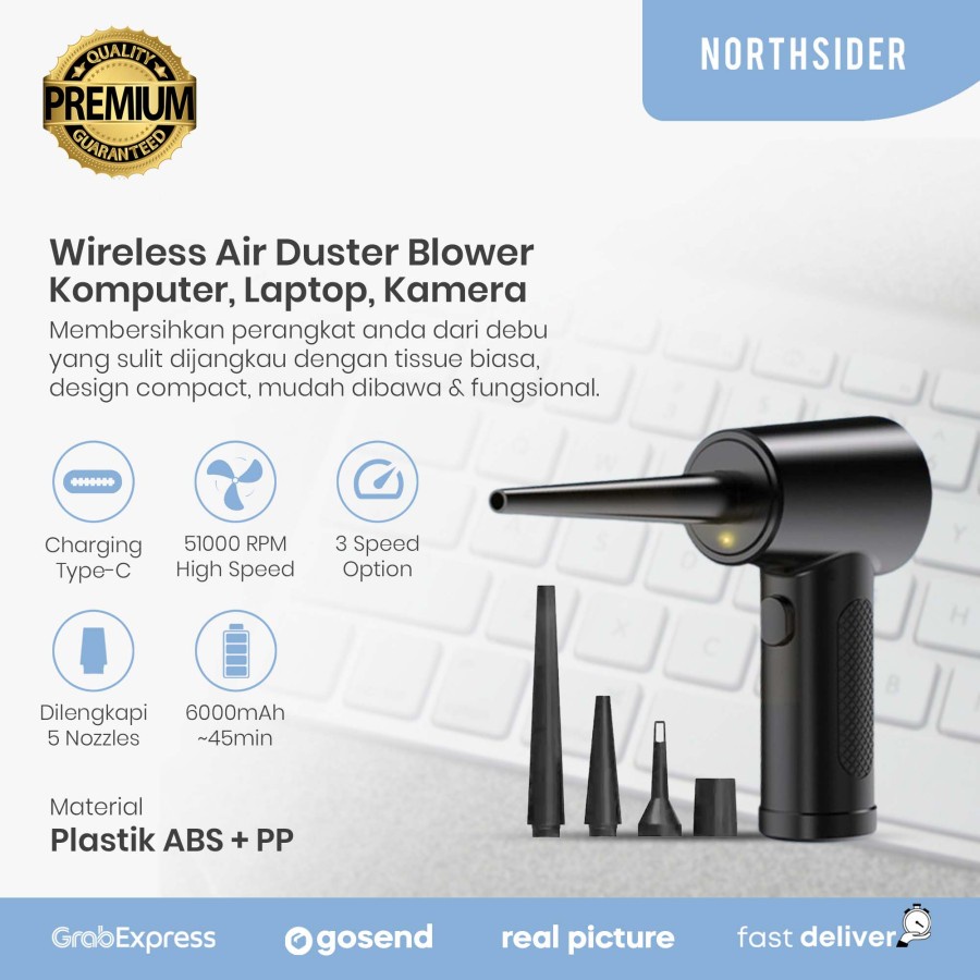 Jual Air duster blower dush wireless grinder kopi komputer laptop ...