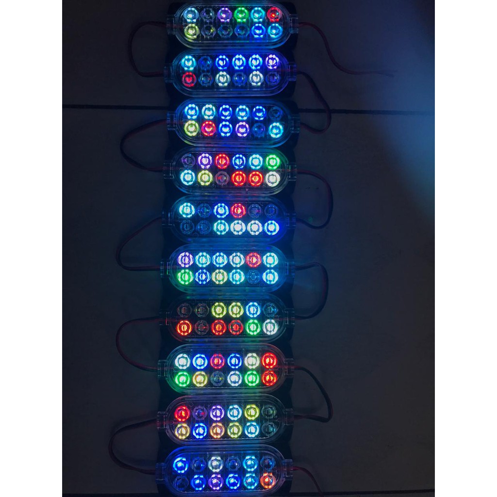 Jual Lampu LED RGB Ultrasonic 12 Mata 12 Volt RGB / LED Modul ...