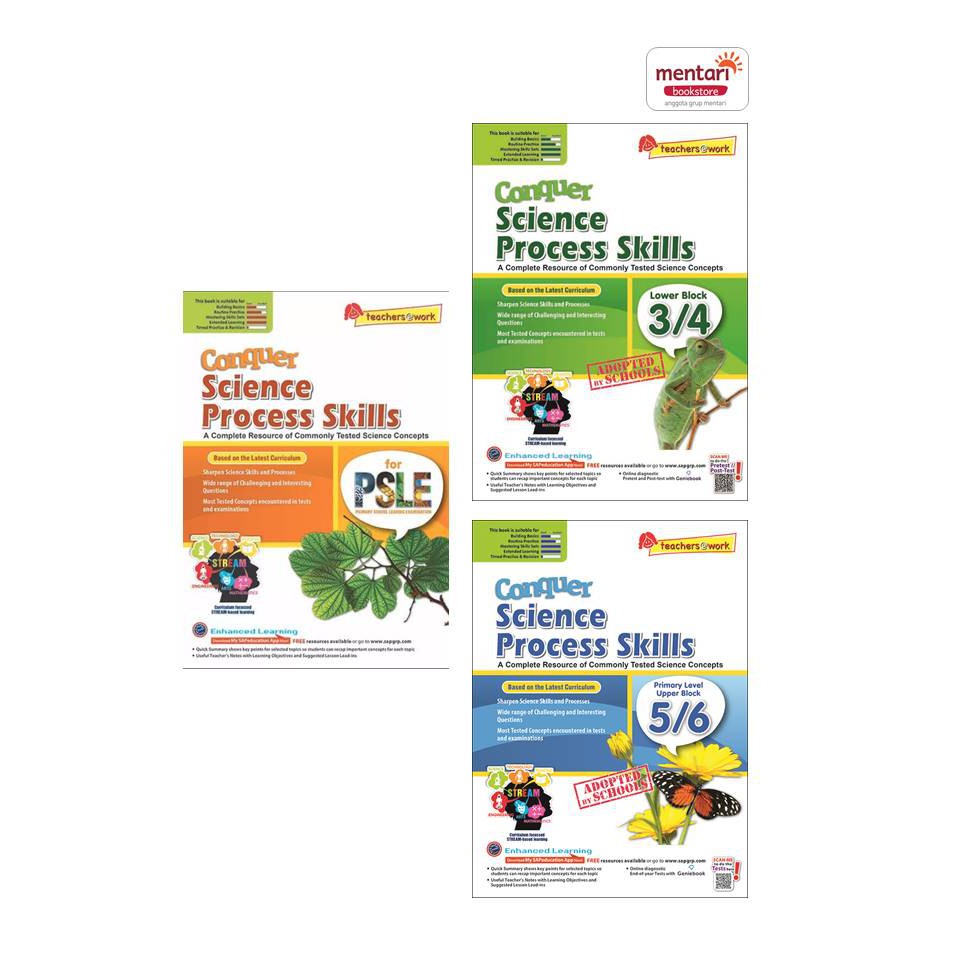 Jual Conquer Science Process Skills Primary | Buku Latihan Sains SD ...