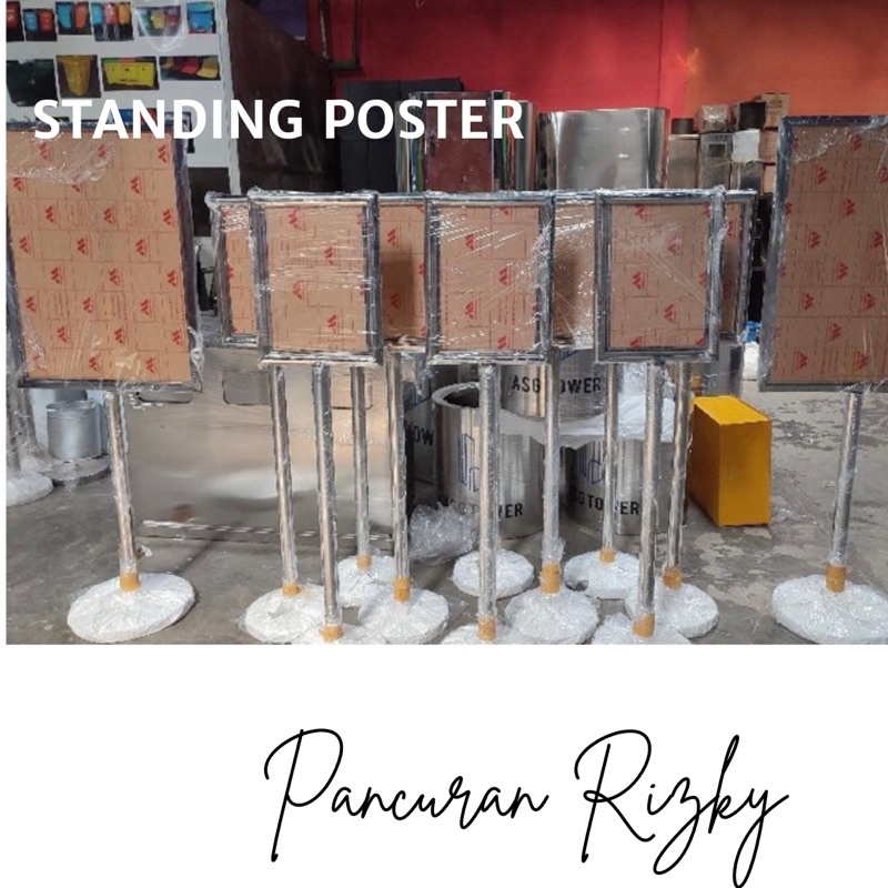 Jual JUAL STANDING POSTER STAINLESS UKURAN A3, HARGA STANDING POSTER ...