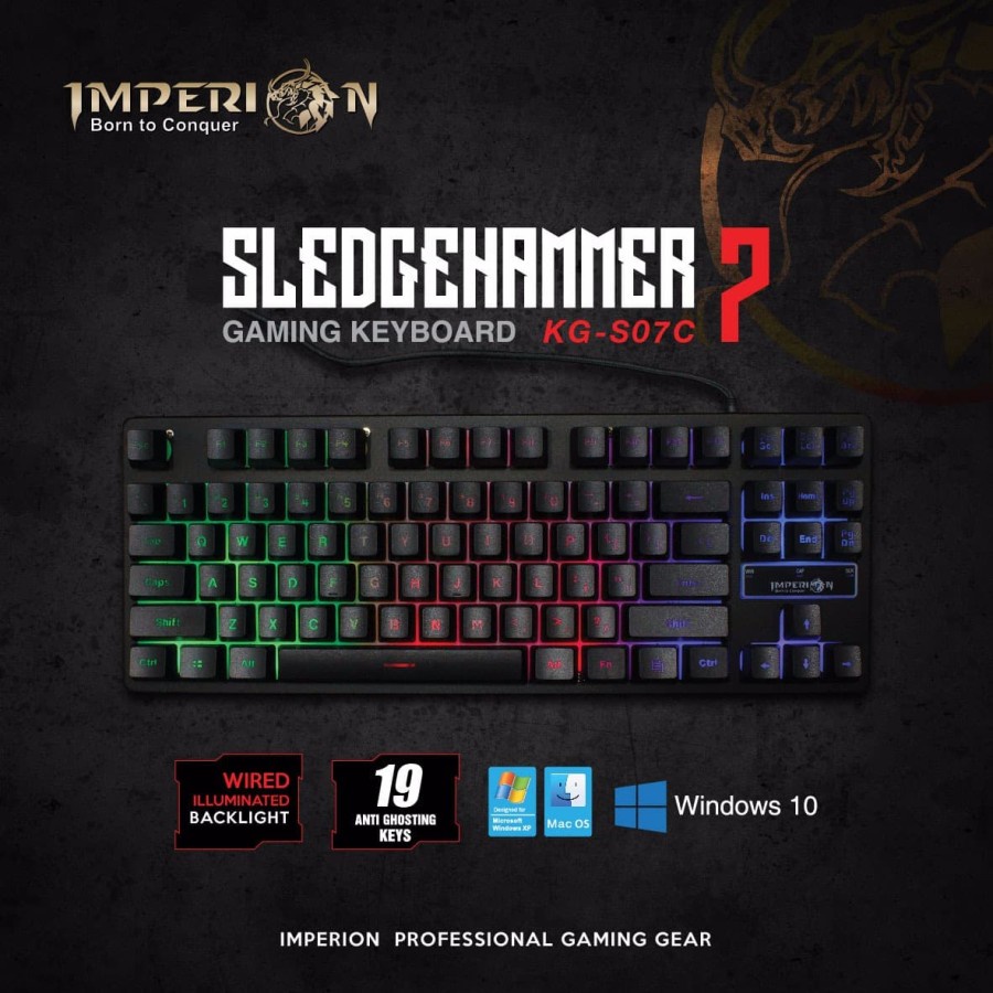 Jual KEYBOARD IMPERION GAMING SLEDGEHAMMER | Shopee Indonesia