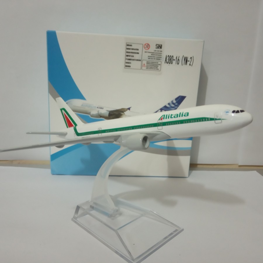 Jual Diecast pesawat Alitalia Aircraft Model miniatur pesawat terbang ...