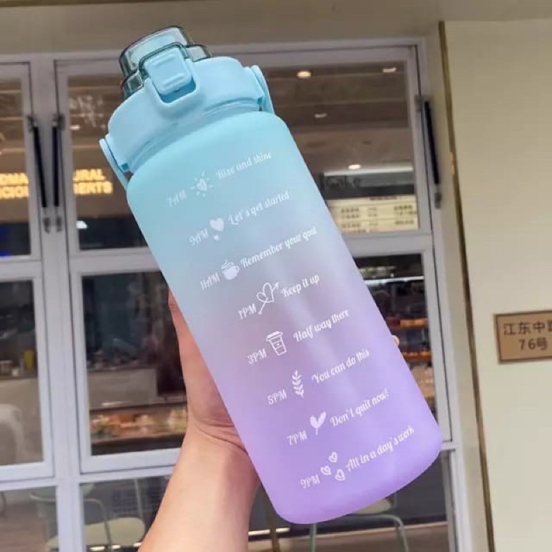 Jual Botol Air Minum Viral Motivational Water Bottle 2L | Shopee Indonesia