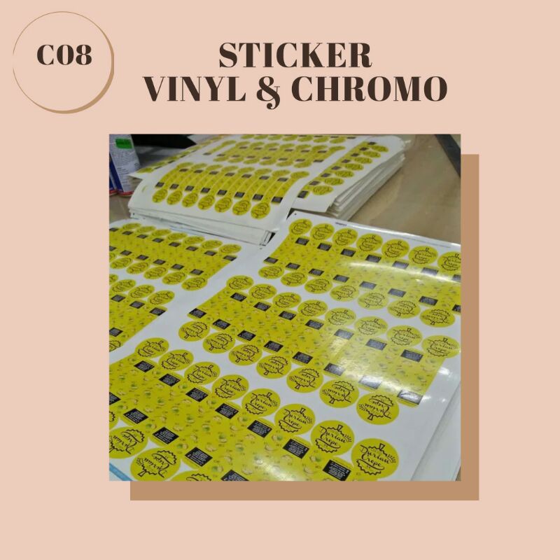 Jual Cetak Stiker Vinyl & Chromo A3+ | Shopee Indonesia
