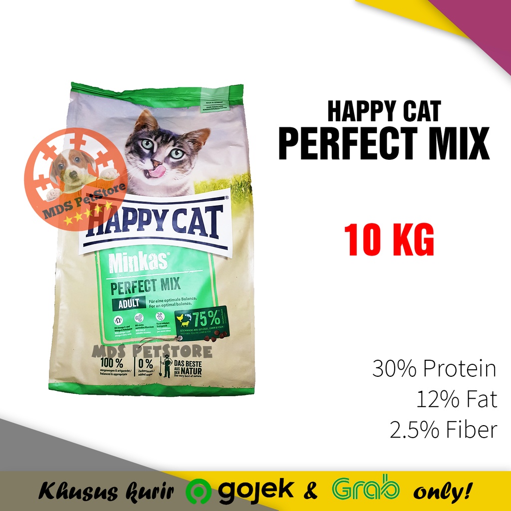 Jual Happy Cat Minkas Perfect Mix 10 Kg | makanan kucing happycat 10kg ...