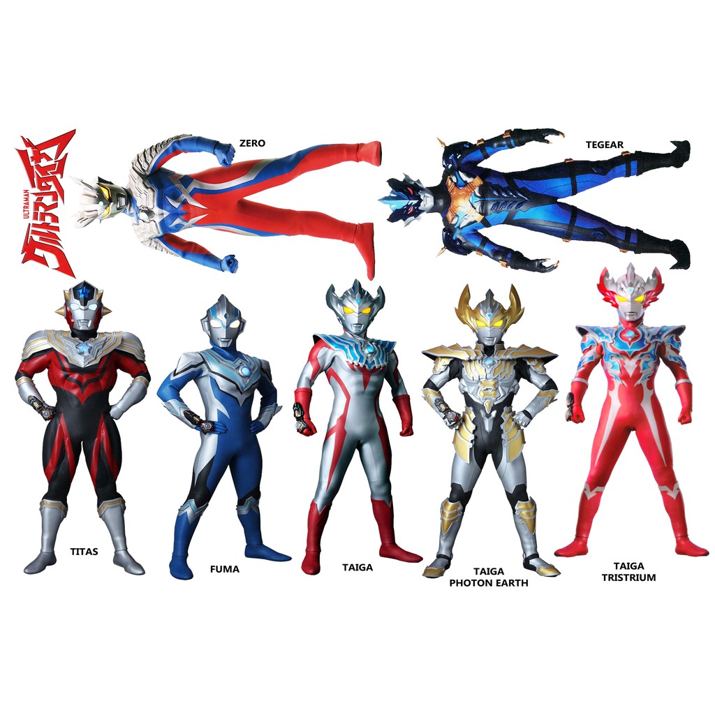 Jual TAIGA ULTRAMAN Sticker Dinding size 9 cm vinyl white waterproof ...