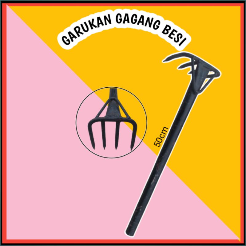 Jual GARUKAN GAGANG BESI GARPU SAMPAH GARPU GOT | Shopee Indonesia