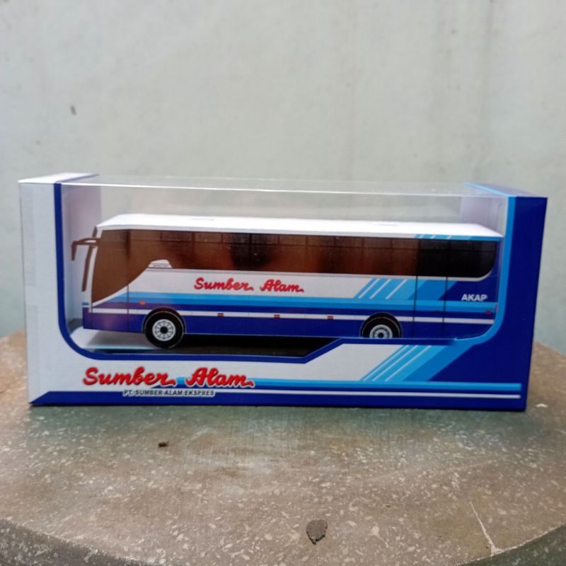 Jual Miniatur bis bus papercraft sumber alam berbagai livery original ...