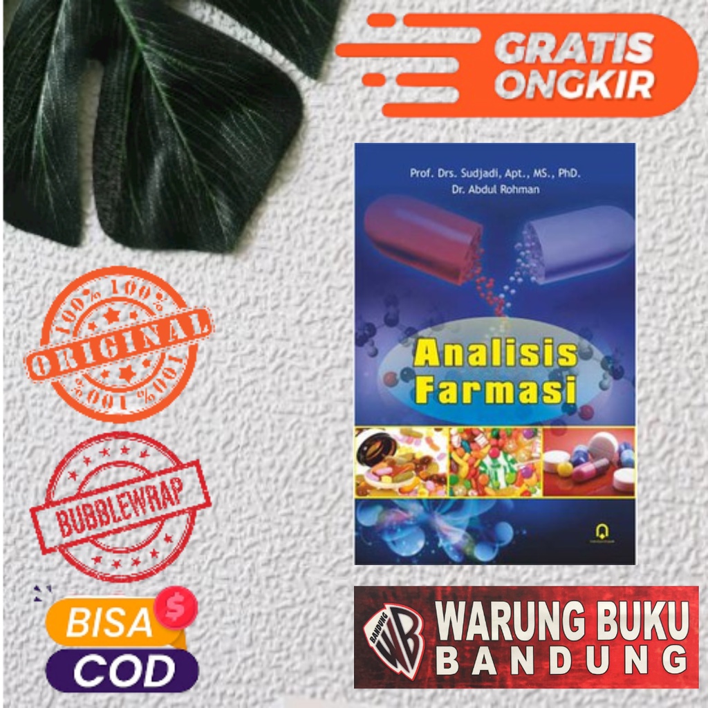 Jual BUKU ANALISIS FARMASI - ABDUL ROHMAN | Shopee Indonesia