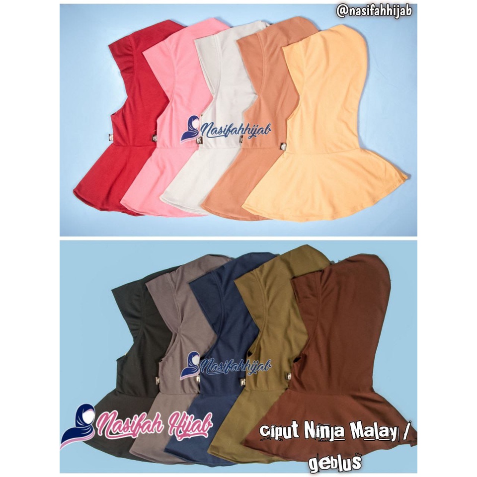 Jual Ciput Ninja MALAY / Ciput Ninja GEBLUS || Nasifah Hijab | Shopee ...