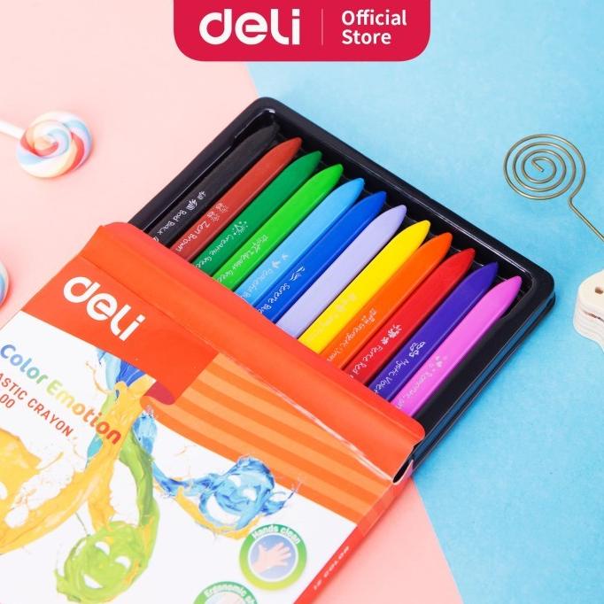 Jual Deli EC20000 School Crayon / Krayon - Plastic Crayon Triangle ...