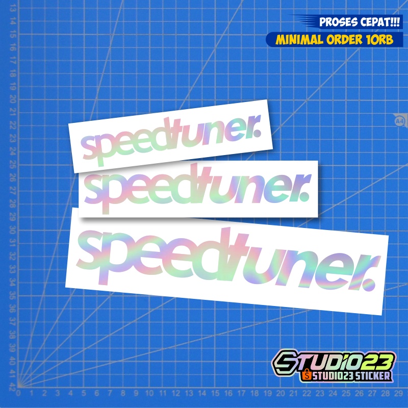 Jual Stiker Speedtuner Hologram Cutting Sticker | Shopee Indonesia