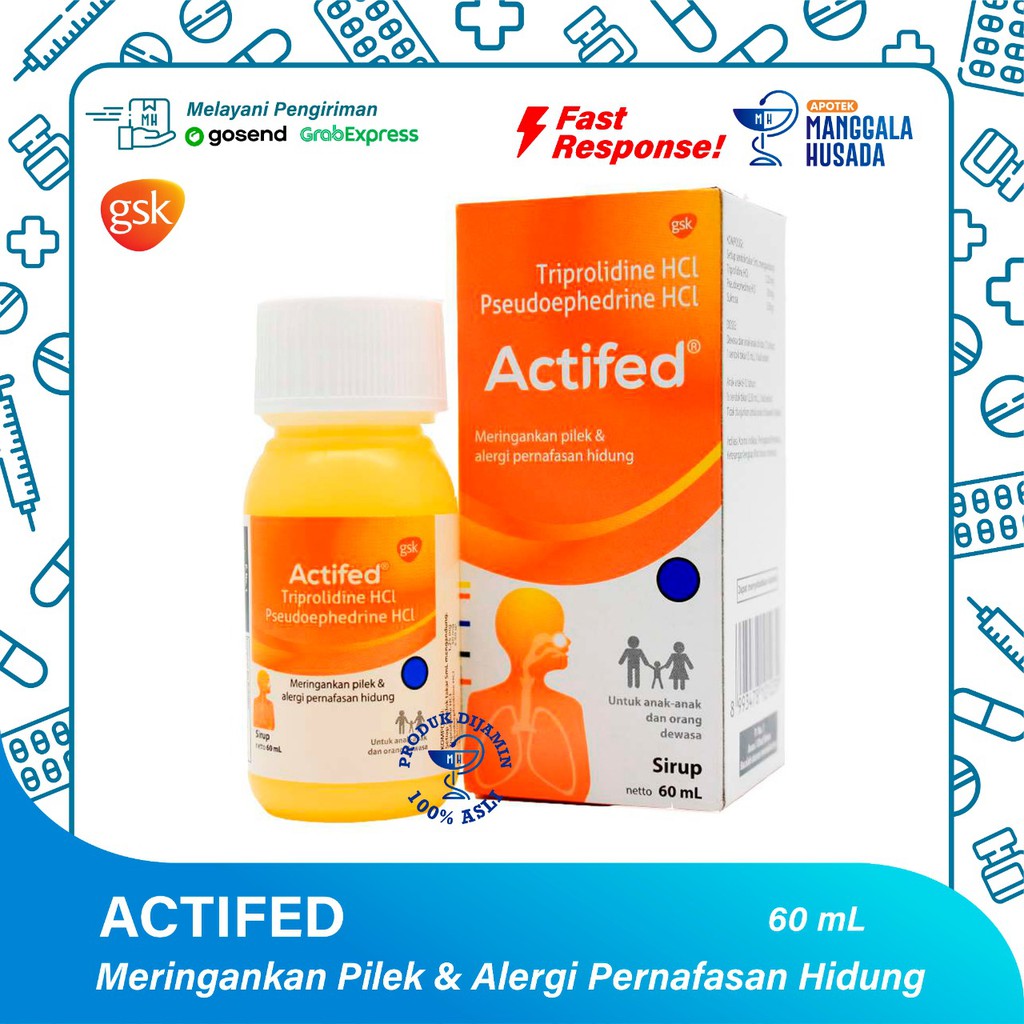 Jual ACTIFED SIRUP 60 ML (KUNING) GSK | Shopee Indonesia