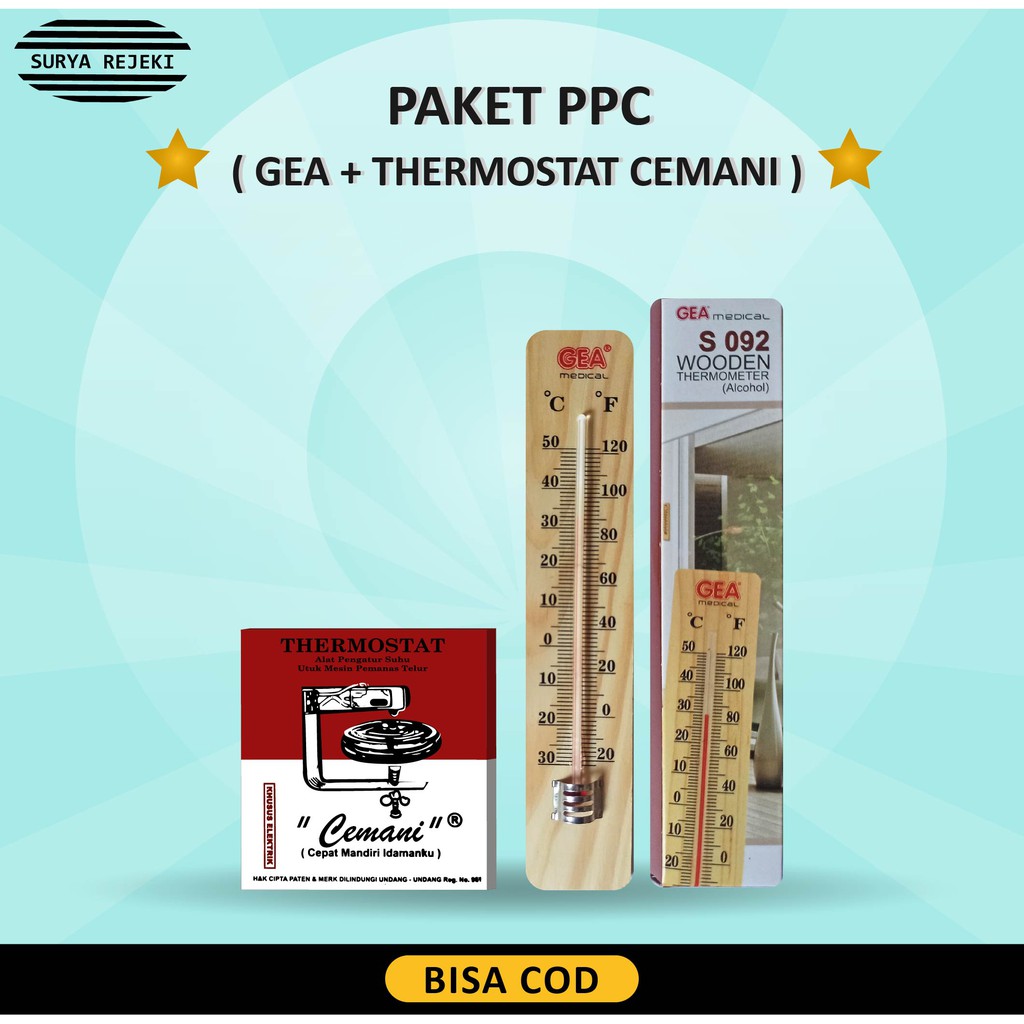 Jual Termostat kapsul cemani dan Termometer kayu Unesco | Shopee Indonesia