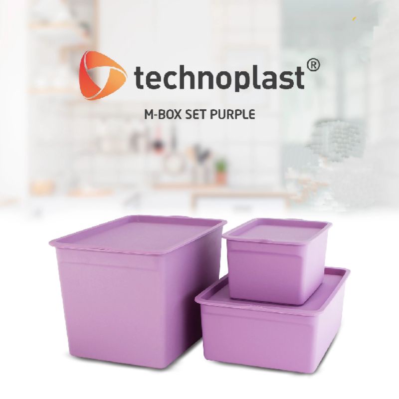 Jual Box Keranjang Baju Plastik jumbo 22L 12L 5L ungu storage box ...