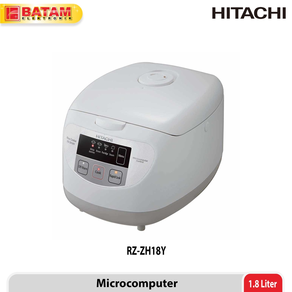 Jual Rice Cooker HITACHI 1.8 Liter RZ-ZH18Y Putih | Shopee Indonesia