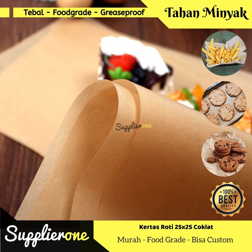 Jual Kertas Kebab / Kertas Roti / Kertas Burger / Kertas Makanan ukuran ...