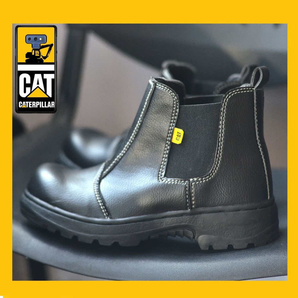 Jual CATERPILLAR BROCO SEPATU BOOTS KULIT SAFETY UJUNG BESI KOKI ...