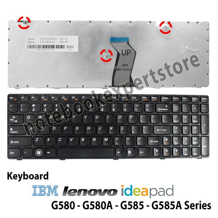 Jual Keyboard ibm LENOVO Ideapad G580 - G580A - G585 - G585A Series ...
