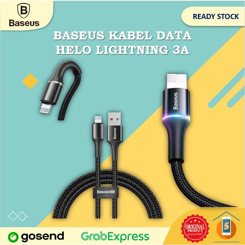 Jual Baseus Kabel Data LED Halo USB for iPhone Lightning 1Meter ...