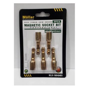 Jual MOLLAR Mata Bor Baut Roofing Baja Ringan H1/4 x 42 mm Socket Bit ...