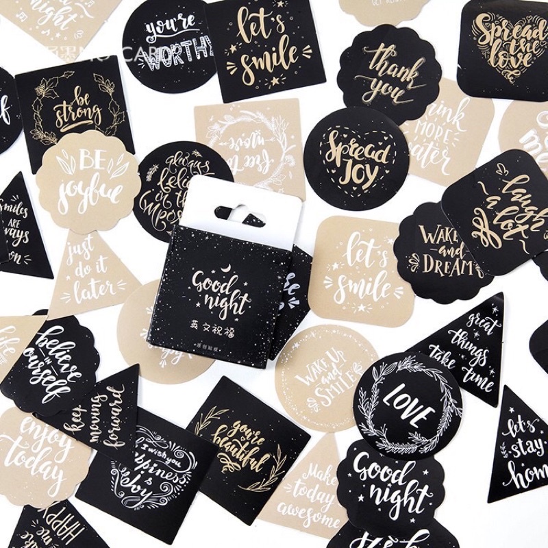 Jual DIY081 (45 pcs) 1 pack sticker journal stiker jurnal kit bullet ...