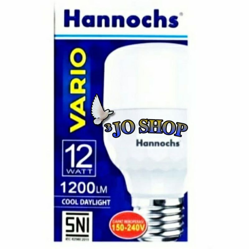 Jual Bohlamp Lampu Led Hannochs Vario 12 watt Cahaya Putih | Shopee Indonesia