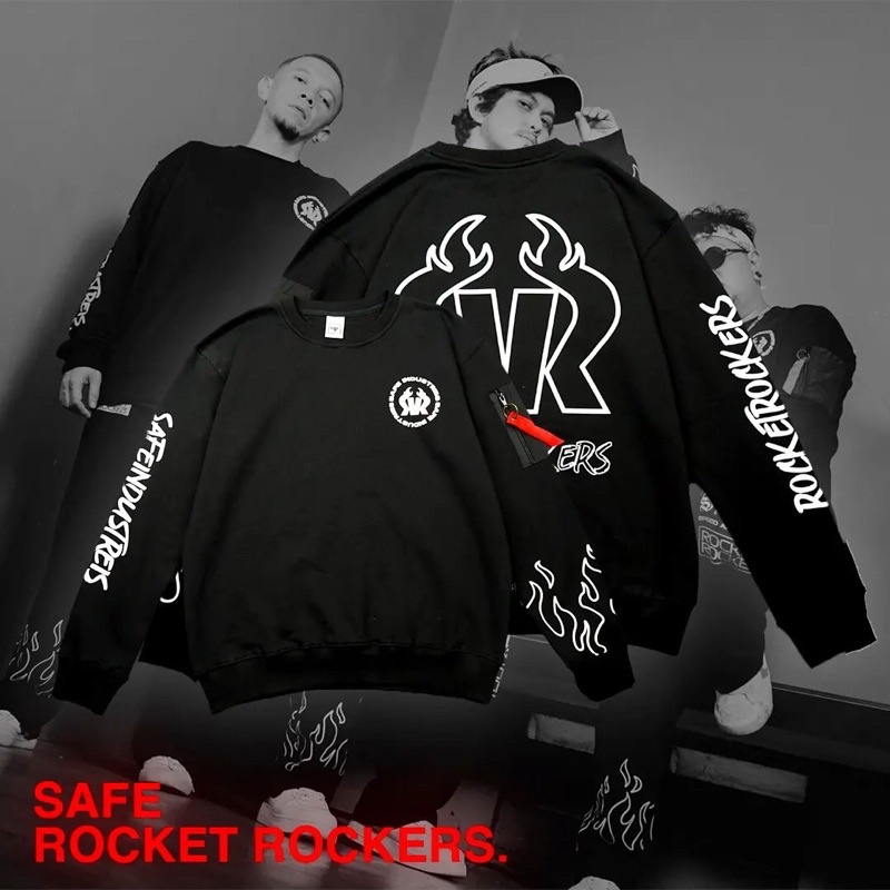 Jual Crewneck Music Merch - Rocket Rockers X Safe Industries | Shopee ...