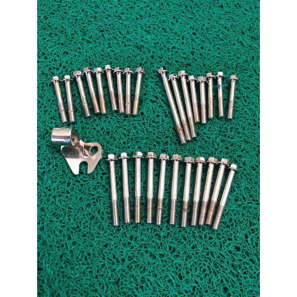 Jual baut original crom untuk tiger megapro gl baut mesin crom | Shopee Indonesia