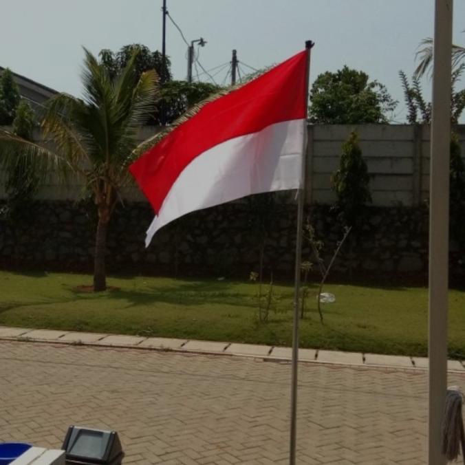 Jual Tiang Bendera merah putih indonesia galvanis anti karat 3meter | Shopee Indonesia