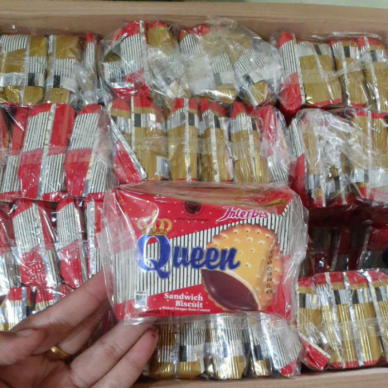 Jual Queen Biscuit/Jajan jadul/Sandwich Coklat | Shopee Indonesia