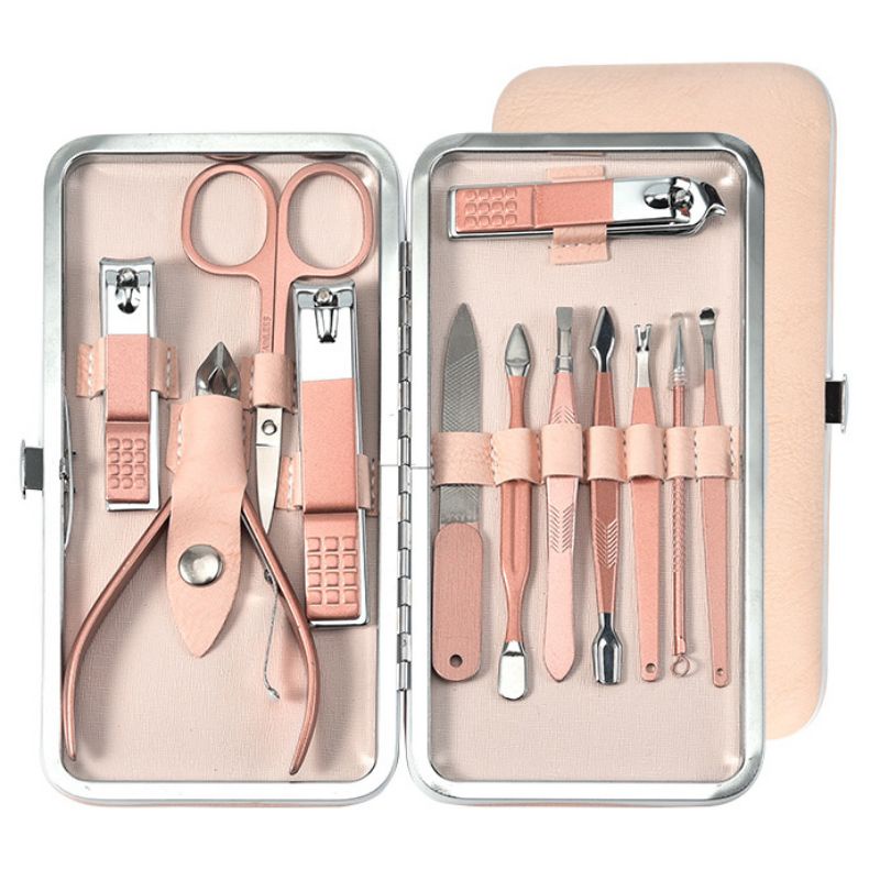 Jual alat manicure pedicure set 12 pcs nail art jepit kuku gunting kuku ...