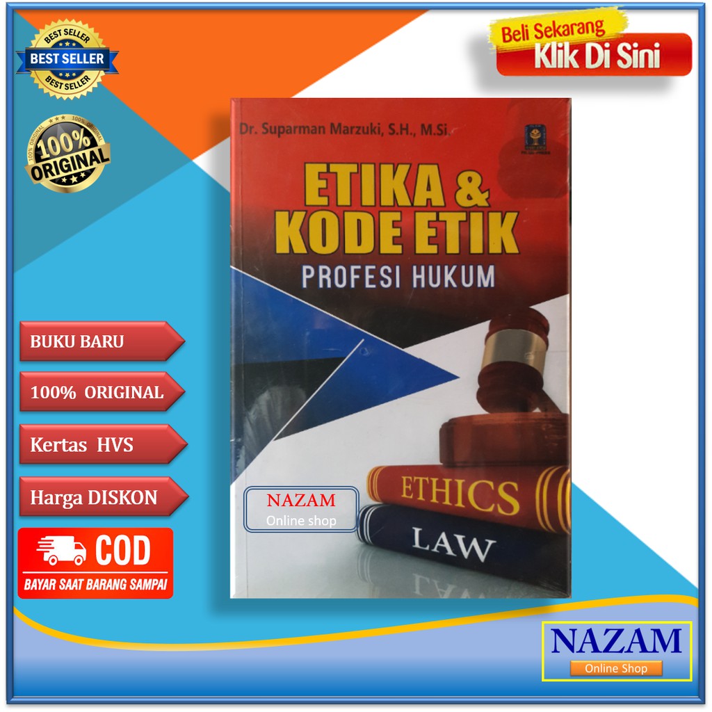 Jual Buku Etika & Kode Etik Profesi Hukum oleh Suparman Marzuki | Shopee Indonesia