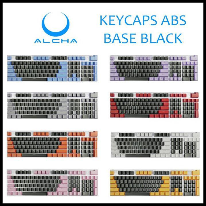 Jual Diskon Alcha Keycaps Abs Double Shot Custom Mix 2 Warna Mechanical ...
