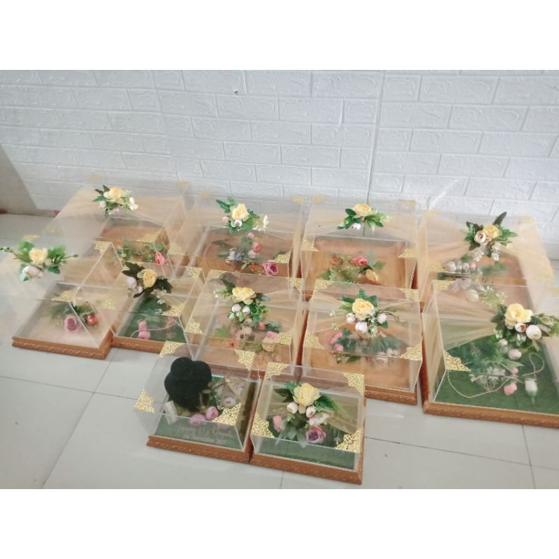 Jual box hantaran acrylic 1set isi 4 box | Shopee Indonesia