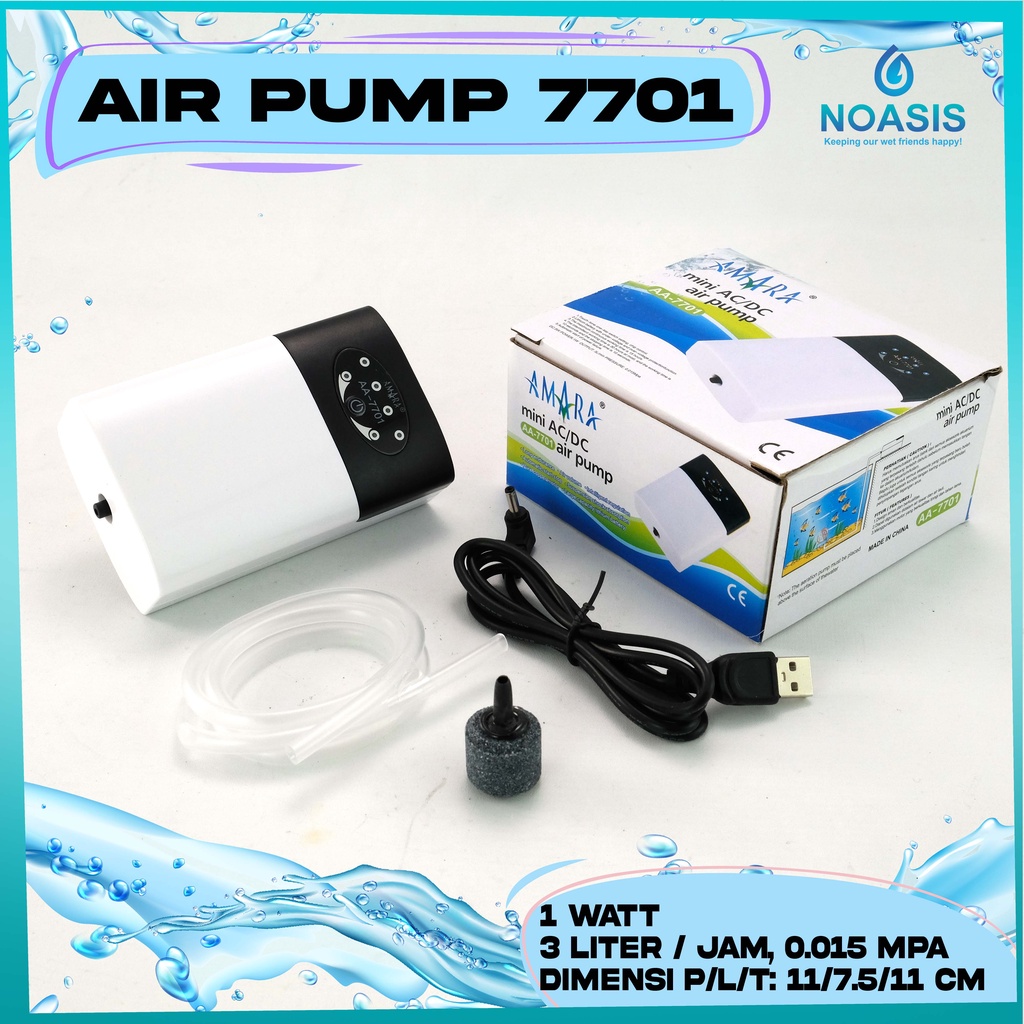 Jual AMARA AA7701 AC DC AA 7701 USB POMPA UDARA AIR PUMP AERATOR ...