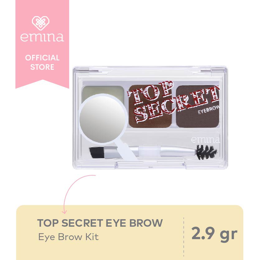 Jual Emina Top Secret Eyebrow Kit (2,9gr) | Shopee Indonesia
